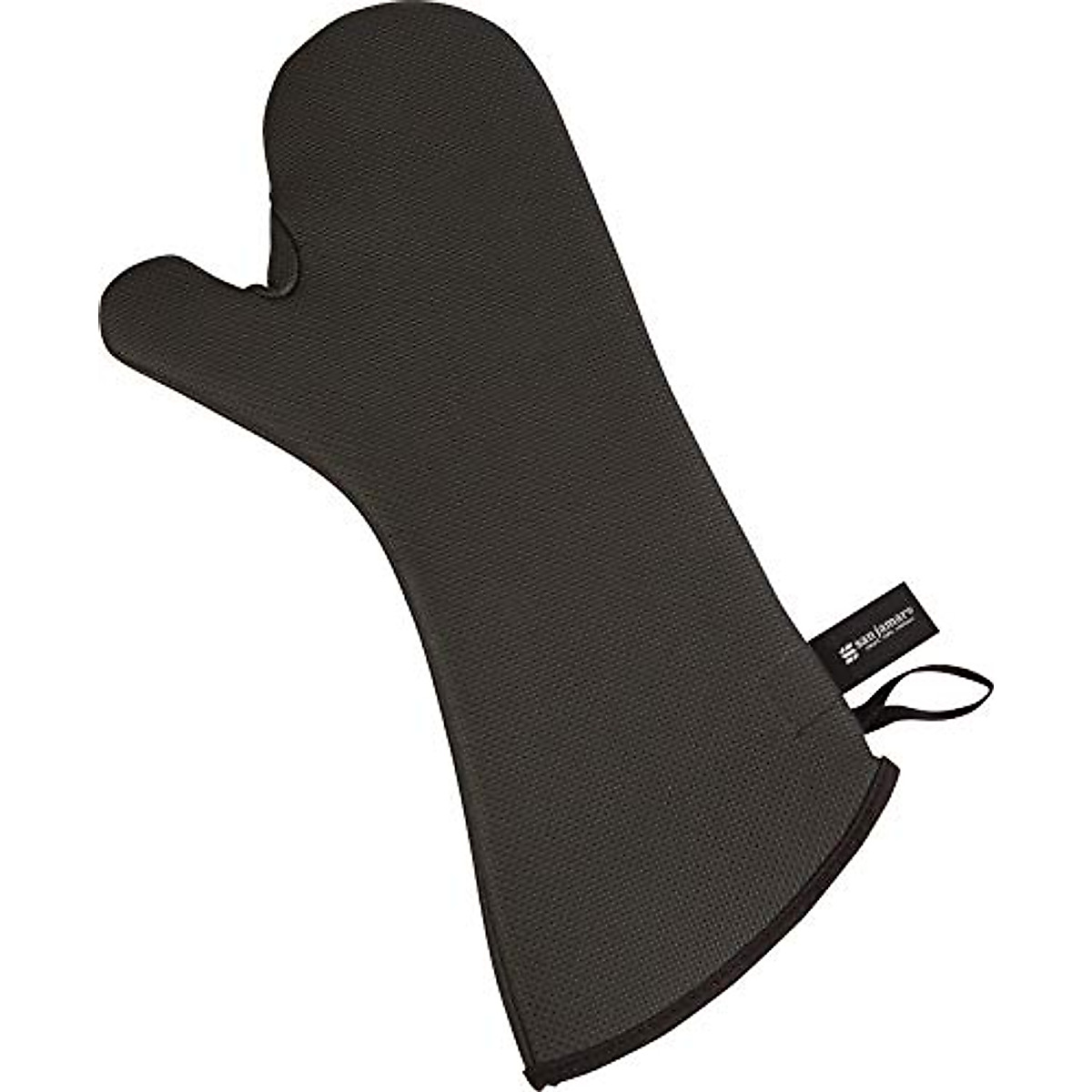 San Jamar Ultigrip Oven Mitt with Heat and Cold Protection for Cooking, Bakeries, Kitchens, And Restaurants, Neoprene, 17 Inches, Black, 1 Count