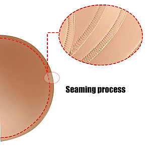 WMugthome 3 pairs C/D/DD Cup Round Soft Bra Inserts Pads Removable for Sport Bra Cups insert and Bikini Top Swimsuit Inserts (DD CUP,Tricolor)