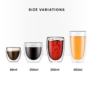 Bodum Pavina Double Wall Cooler/Beer Glass - Set of 2