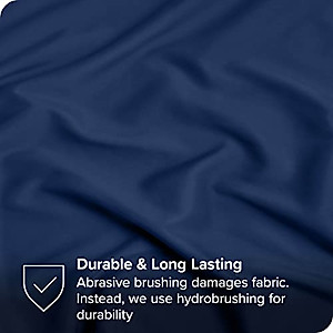Queen Sheet Set - 6 Piece Set - Hotel Luxury Bed Sheets - Ultra Soft - Deep Pockets - Easy Fit - Cooling & Breathable Sheets - Wrinkle Resistant - Cozy - Dark Blue - Queen Sheets - 6 PC