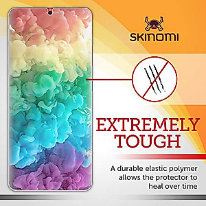 Skinomi Matte Screen Protector Compatible with Samsung Galaxy S21 Ultra (6.8 inch)(2-Pack)(Edge to Edge)[Works with Fingerprint Scanner] Anti-Glare Matte Skin TPU Anti-Bubble Film