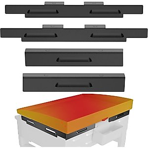 Upgraded Magnetic Wind Guards for Blackstone 22'' Griddle, Blackstone Griddle Accessories, Protect Flame, Hold Heat, Save Gas, Fit with Blackstone Grill Accessories, Black, Stainless Steel