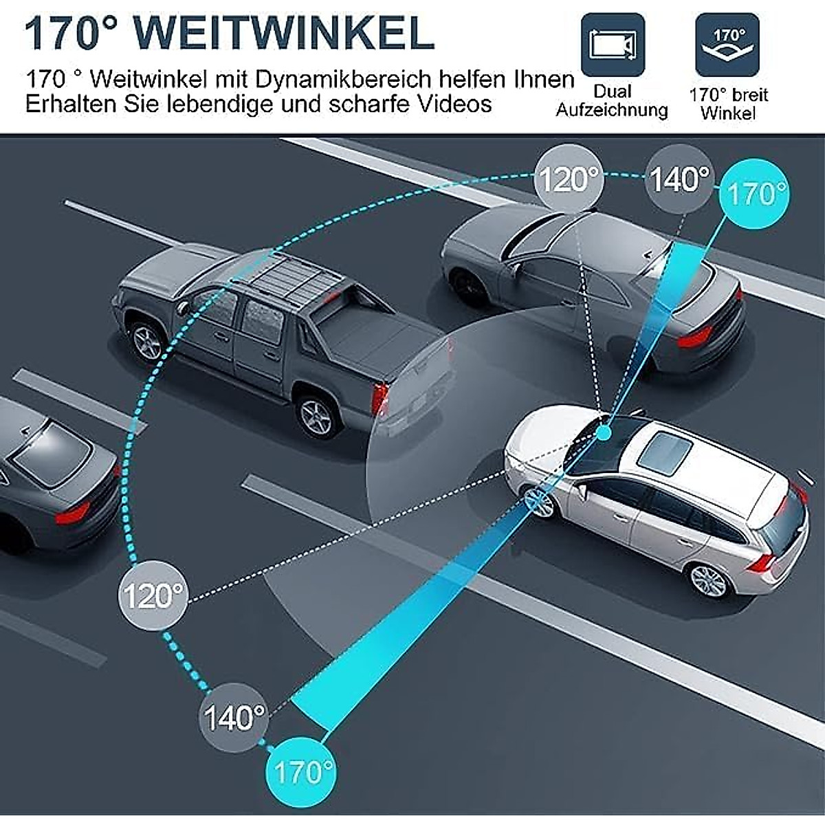 Dash Camera for Car, FHD 1080P, Super Night Vision, Dashcams for Cars w/WDR Loop Recording G-Sensor Parking Monitor Motion Detection Dashboard Camera