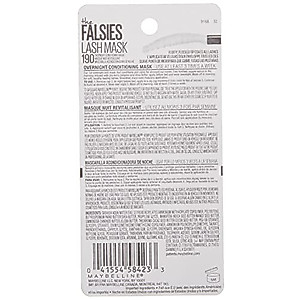 Maybelline New York The Overnight Eyelash Conditioner with Shea Butter and Argan Oil, Falsies Lash Mask, 0.33 Fl Oz