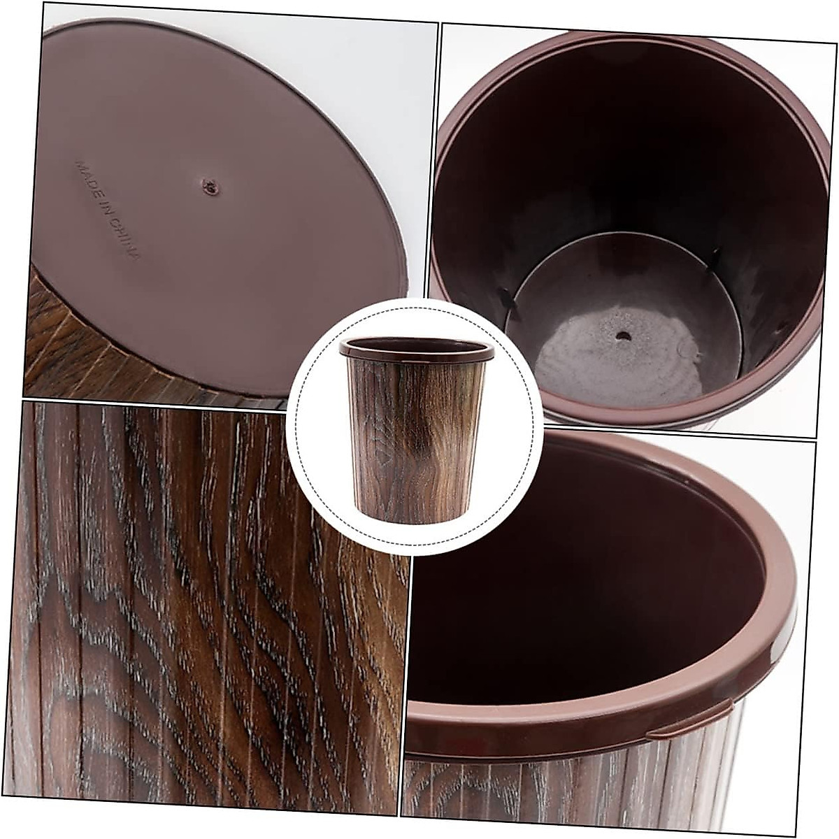 NALsa 1pc Retro Trash Can Trash Can Small Trash Can Office Trash Can Plastic Trash Can Mini Trash Can Bathroom Waste Storage Trash Can Household Trash Can