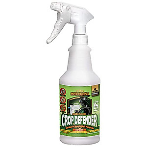 PetraTools Crop Defender 32oz - Ready to use Natural Bug Spray for Plants, Organic Bug Spray for Vegetable Garden, Natural Pesticide for Vegetable Plants, Defeats Contact Spider Mites, Powdery Mildew