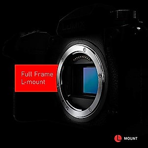 Panasonic LUMIX S1R Full Frame Mirrorless Camera with 47.3MP MOS High Resolution Sensor, L-Mount Lens Compatible, 4K HDR Video and 3.2” LCD - DC-S1RBODY