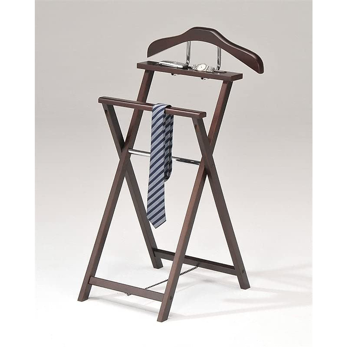 InRoom Designs Valet Stand Finish: Walnut