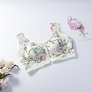 Sendyou Mastectomy Bra for Women Breast Form with Pockets SY40 (Green, 3XL)