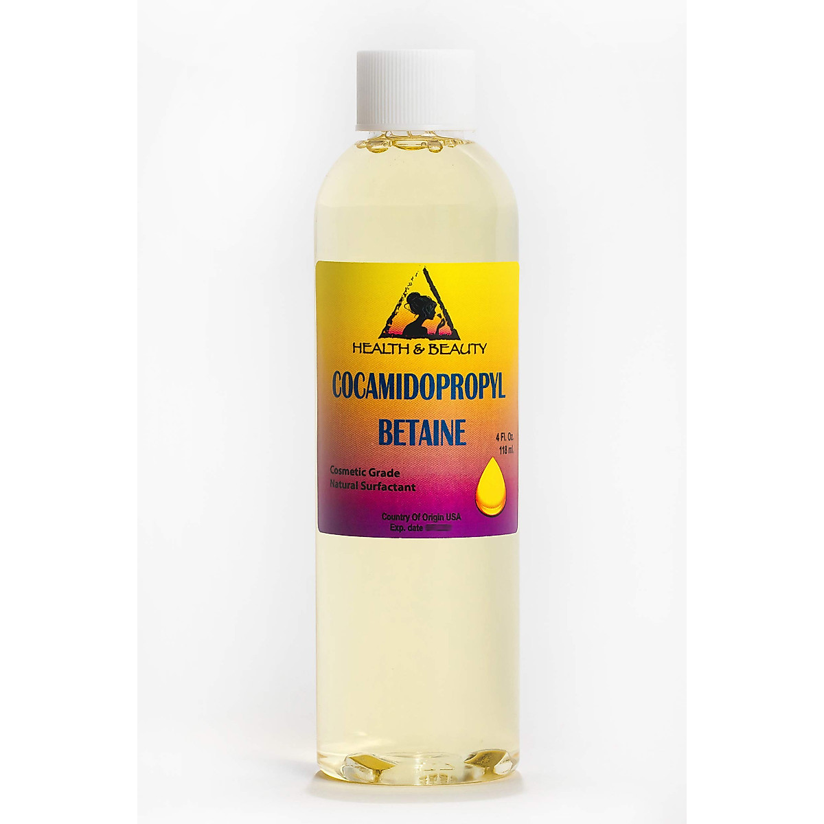 Cocamidopropyl Betaine Coco Betaine CAPB Natural Surfactant Liquid Premium Highest Purity 100% Pure 4 oz