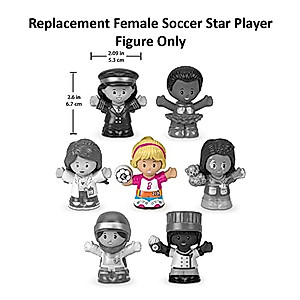 Replacement Part for Fisher-Price Little People Playset - Replacement Female Soccer Star Player Figure ~ Inspired by Barbie You Can Be Anything