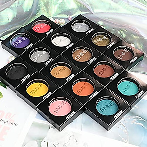 IS'MINE Single Duo Matte Eyeshadow, Dual Color, Longwear, Red Light Brown Eye Makeup for Day & Night