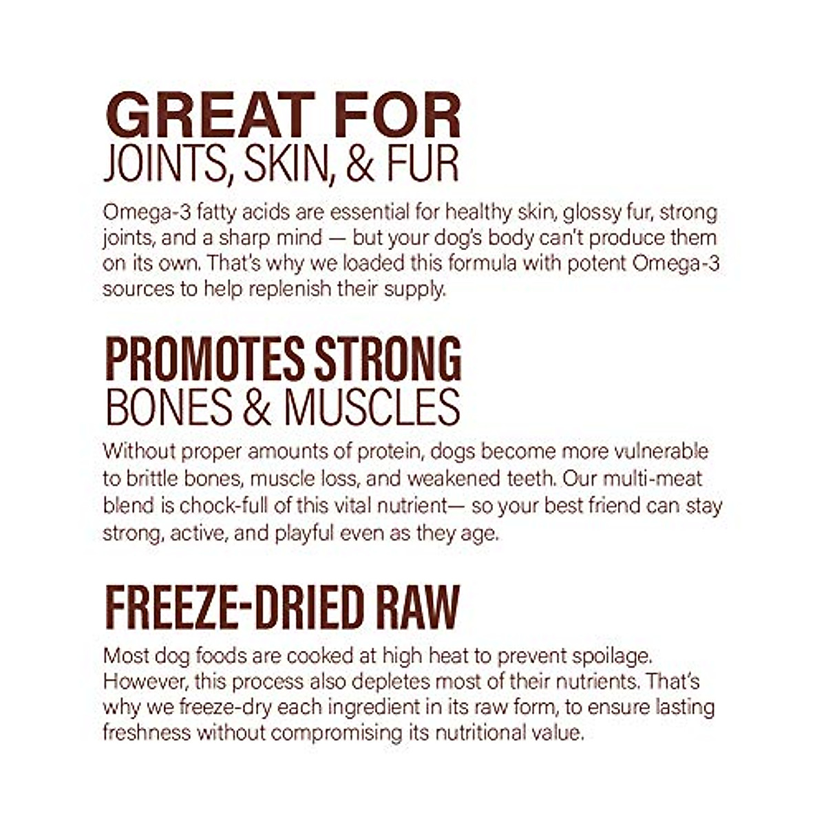 360 Pet Nutrition Freeze Dried Raw Complete Meal for Adult Dogs, High Protein, Omega 3's, No Fillers, Made in The USA, 16 Ounce (Multi Meat)