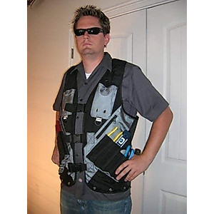 General Hardware Tools Vest Electrician Carpenter Plumber Construction Pipe Industrial Hardware Kit Vest Vest (black) (Orange)