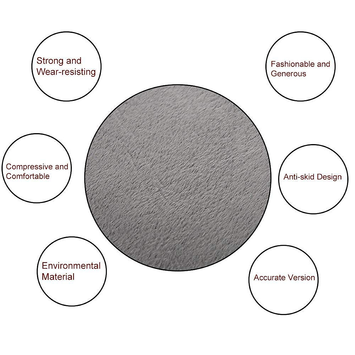 ANGGREK Office Home Use Rotating Car Swivel Seat Cushion Rotatory Chair Pad Skidproof Antiskid