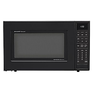 Sharp 1.5 Cu. Ft. 900W Convection Microwave Oven, Black