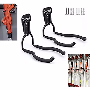 2Pcs Garden Power Tool Hanger String Trimmer Hangers, Weed Eater Wall Mount, String Trimmer Hanger Garage, Weedeater Hanger Garage, Perfect for Garage Tool Organizers and Storage, No Trimmer