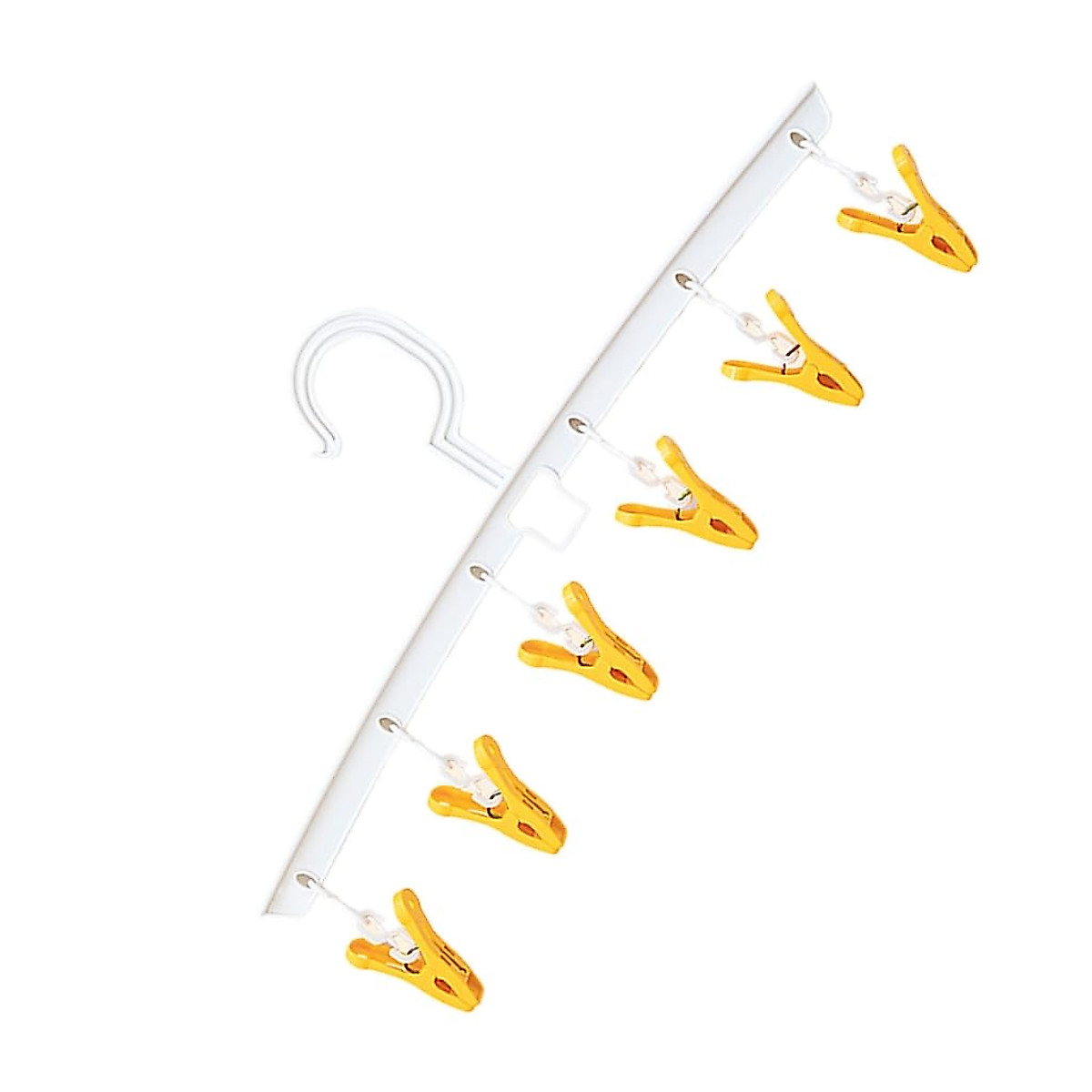 Vdaxvme 6 Clips 8 Clips Windproof Clothes Rack Laundry Rack Rotatable Drying Rack for Socks Towels Underwear