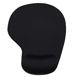 Mouse Pad, Mouse pad with Wrist Rest，Ergonomic Mouse Pad, Gel Cushion，Non-Slip PU Base for Easy Typing Pain Relief, Washable and Durable, Black