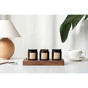 Shea Butter Scented Soy Candles, Factory normal Handmade Amber jar Candle, 4oz, 18 Hour Burn Time