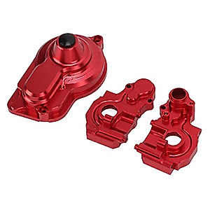 PenRux RC Rear Main Gear Cover, Durable Practical Rear Gear Box Housing Cover High Accuracy Lightweight for 1/18 RC Car (Red)