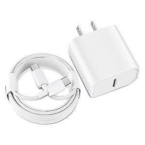 iPad Pro Charger, Apple Tablet Charger Type C USB C Fast Charger PD Wall Charger Plug Block & 6FT USB C to C Charging Cable Compatible with iPad Pro 12.9 2021/20/18, iPad Pro 11 Gen 3/2/1,iPad Air 4th