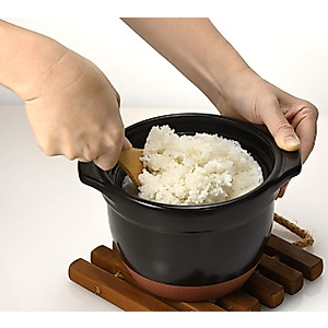 Hario "Gohan Gama" Glass Lid Rice Cooker, 2-Cup