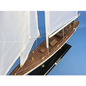 Hampton Nautical Wooden Ranger Model Sailing Yacht, 35"
