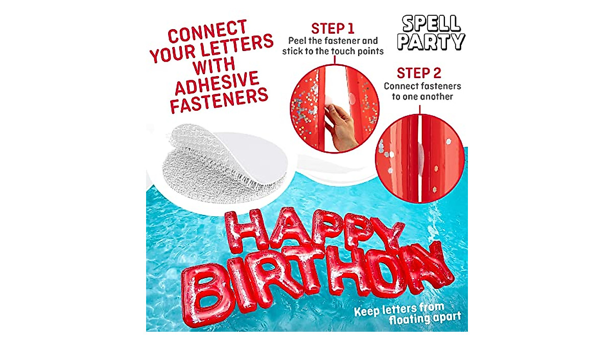 Colorful Birthday Pool Float Decorations for Summer Parties