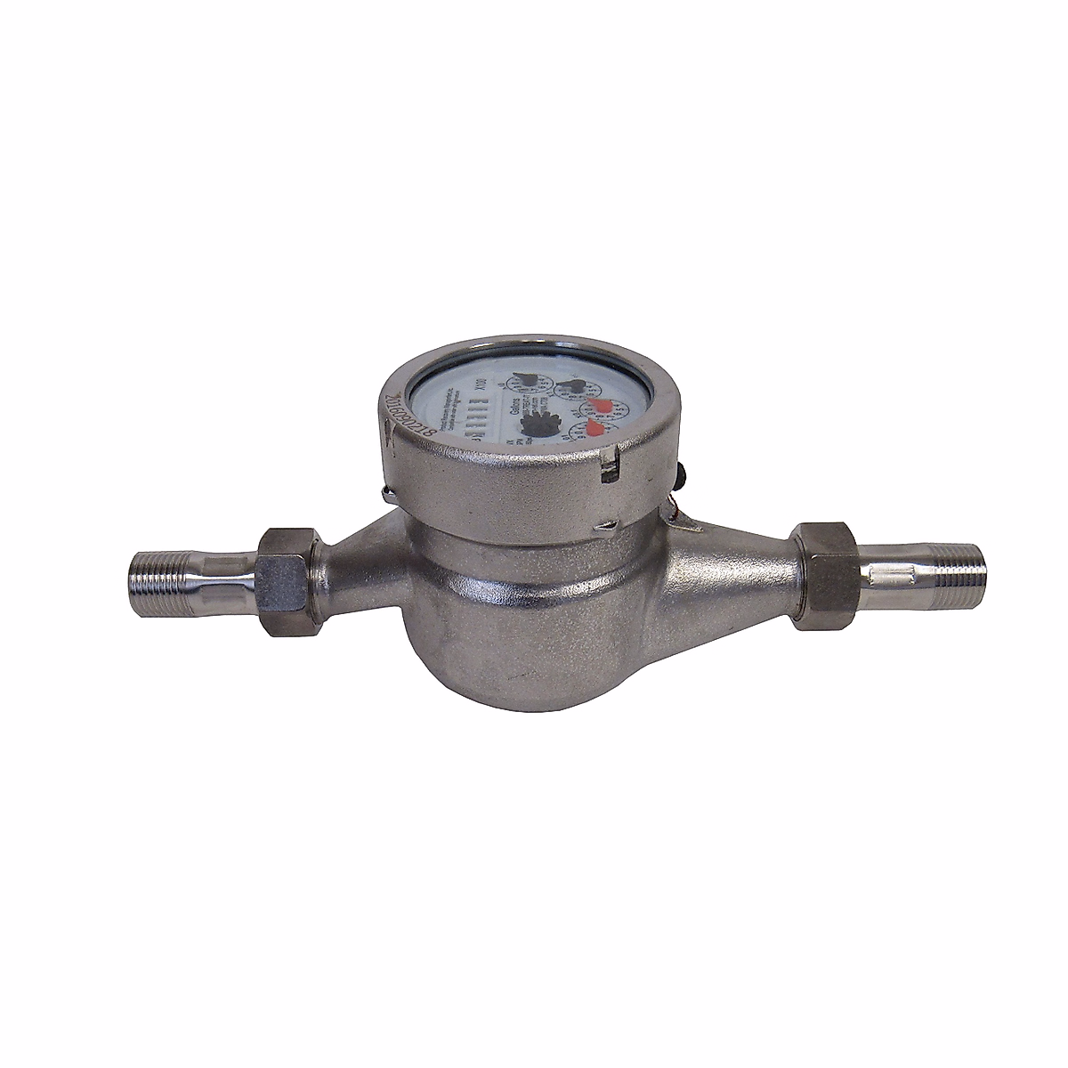 PRMFiltration 3/4 Inch NPT 304 Stainless Steel Totalizing Water Meter
