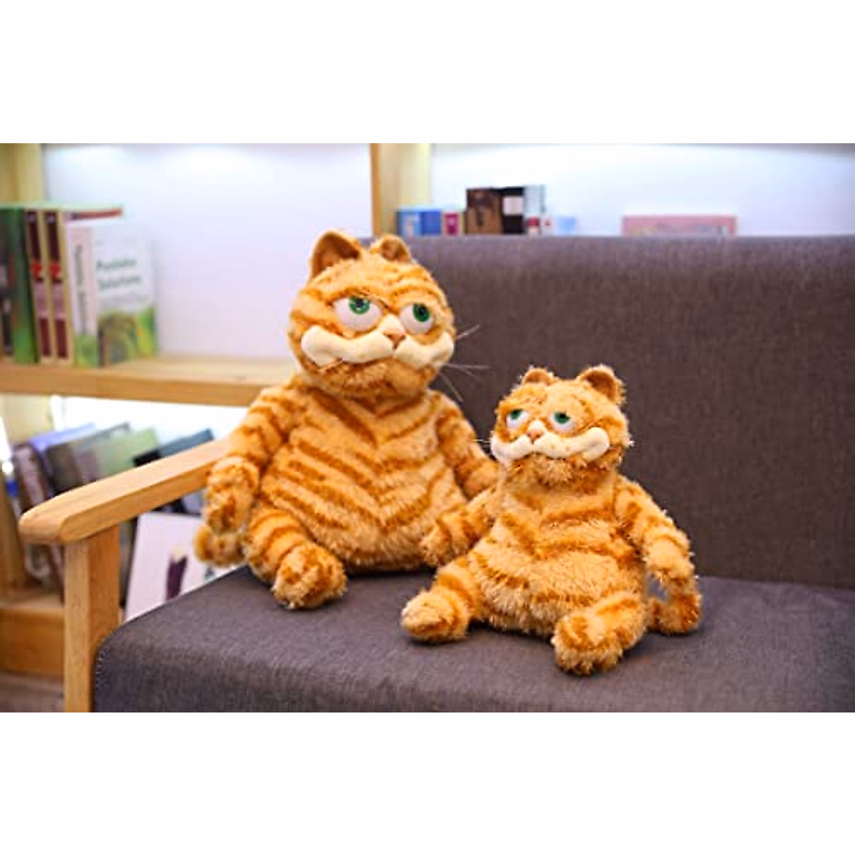 ZHAOFAFA Fat Orange Plush Cat Stuffed Animals Toy,Lifelike Yellow Tabby Cat Kitty Toy for Boys and Girls Children Xmas Birthday Gift,11.8/17.7 Inches (11.8 in（30 cm）)