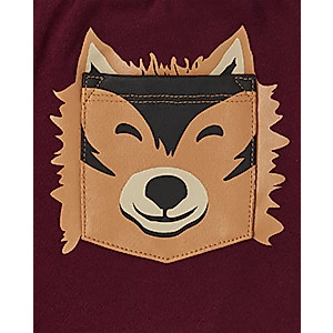 The Children's Place baby boys The Children's Place and Toddler Fashion Fleece Jogger Sweatpants, Redwood, 3T US