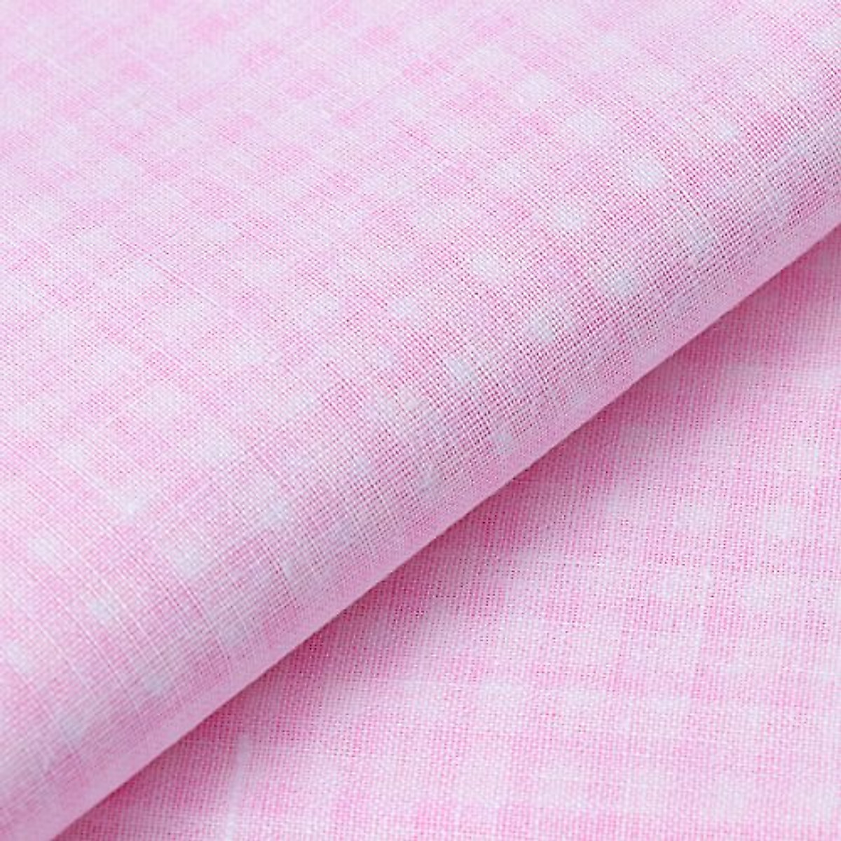 ULTNICE 7pcs Squares Bundle Floral Cotton Craft Fabric for Patchwork DIY Sewing Scrapbooking Quilting (Pink)