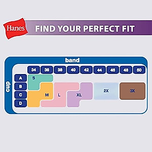 Hanes womens X-temp Comfortflex Fit Pullover Mhh570 2-pack bras, Heather Grey/Denim Jacket Blue Heather, 3X-Large US