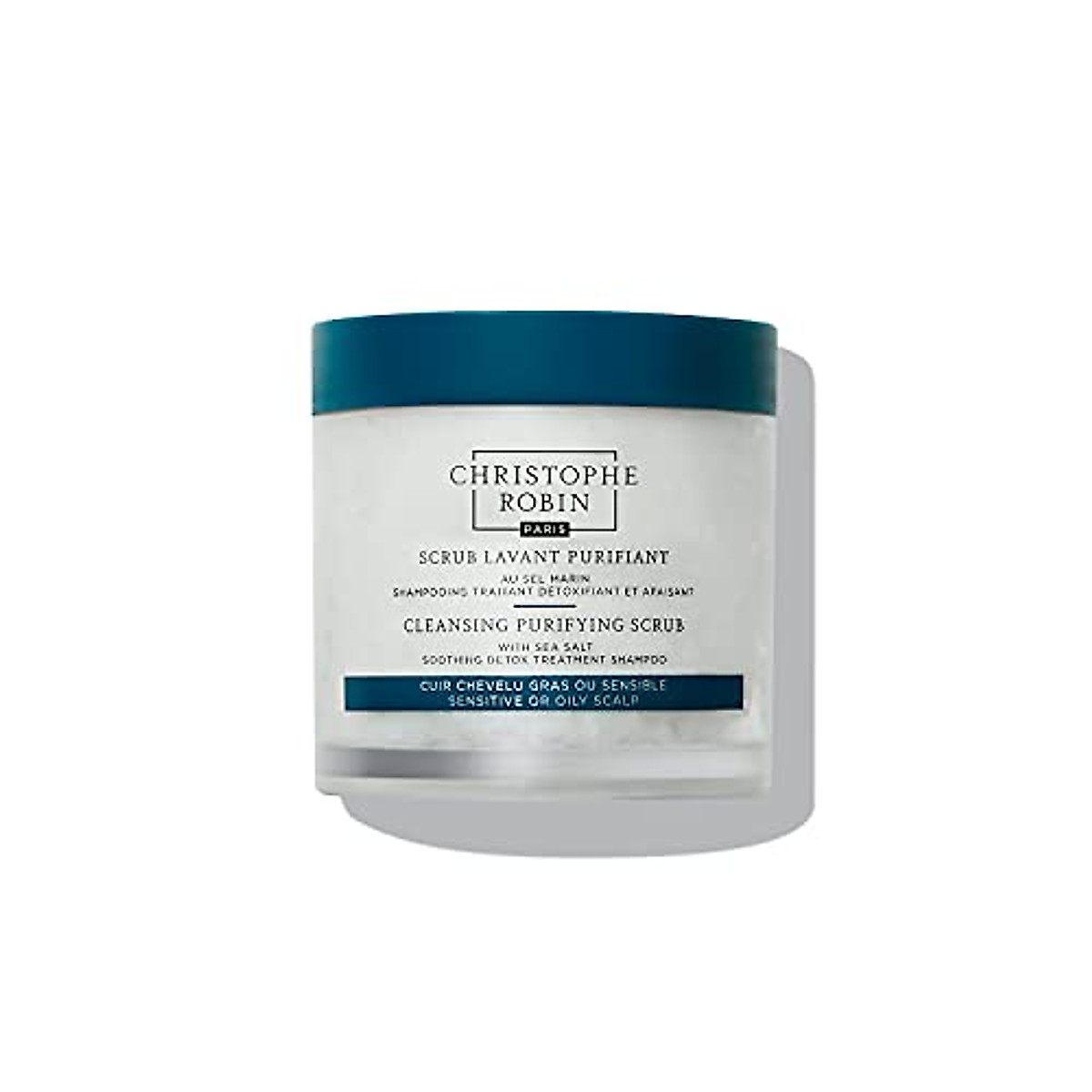 Christophe Robin Cleansing Purifying Scrub with Sea Salt for Oily and Itchy Scalp Detox 8.4 fl. oz