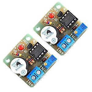 Comimark 2Pcs 12V On-Board Battery Low Voltage Alarm Buzzer Under Voltage Protection Module