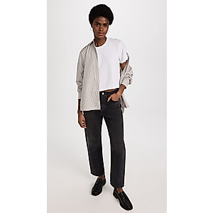 DL1961 Women's Essential Tee, White, S