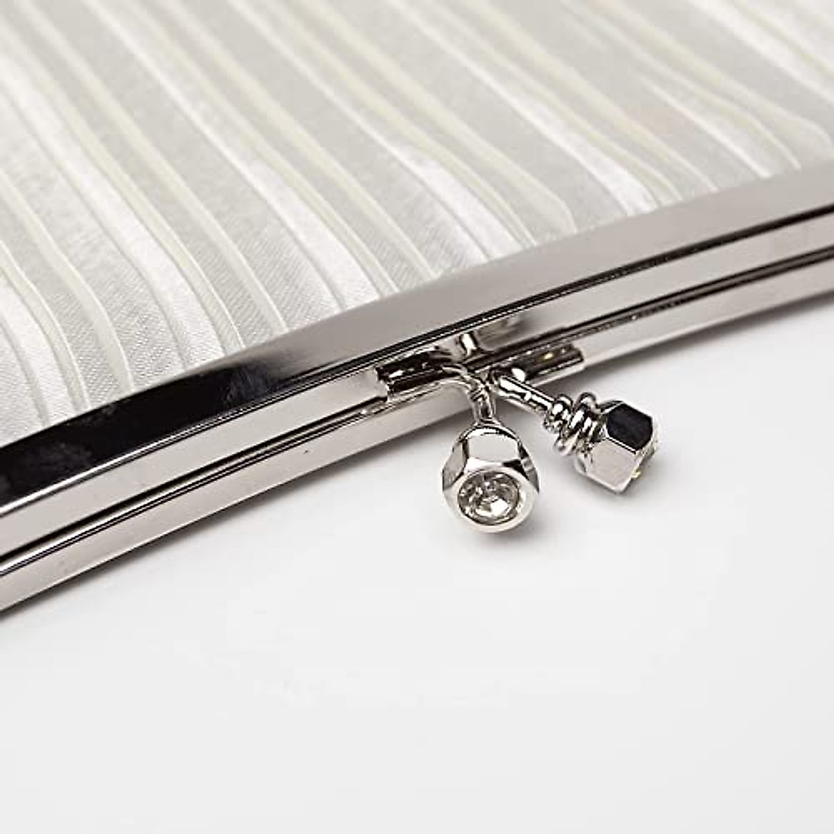 RISNREN Women Small Satin Evening Bags Clutch Purses Bag for Wedding Party Formal Dressy Handbag