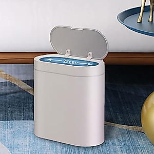 ALUKAP Small Garbage Can Smart Sensor Trash Can Automatic Household Electronic Trash Can Kitchen Trash Bin Toilet Waterproof Narrow Seam Sensor Bin