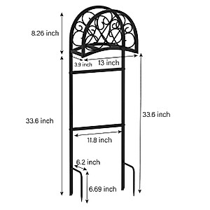 Dosker Heavy Duty Garden Hose Reel Storage Rack - Metal Standing Hose Holder for Expandable, Pocket, Magic, Flexible Hoses in Backyard