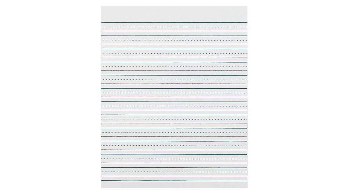Zaner-Bloser Handwriting Paper - Dotted Midline, Grade 2