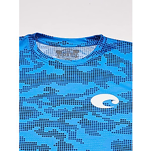 Costa Del Mar Tech Dot Matrix Performance Long Sleeve Shirt, Costa Blue, X-Large