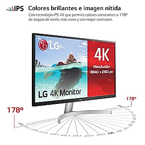 LG 27UL500-W 68.6cm (27") UHD 4K Gaming HDMI/DP HDR10 FreeSync 16:9 (EEK: A)