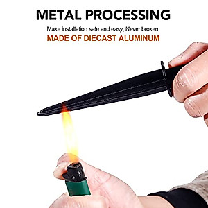 8 Pack Metal Replacement Stakes for Solar Lights Outdoor, Plastic Solar Pathway Lights Spike Replacer, Size 0.78*5.3 Inches, Used to Maintain Solar Landscape Lights