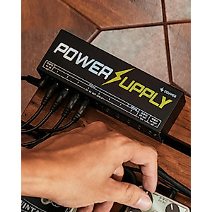 Donner DP-1 Guitar Power Supply 10 Isolated DC Output for 9V/12V/18V Effect Pedal