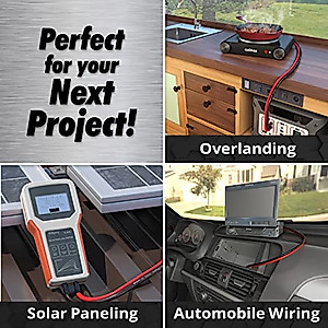 InstallGear 1/0 Gauge Wire (50ft) Copper Clad Aluminum CAA - Primary Automotive Wire, Car Amplifier Power & Ground Cable, Battery Cable, Car Audio Speaker Stereo, RV Trailer Wiring Welding Cable 1/0ga