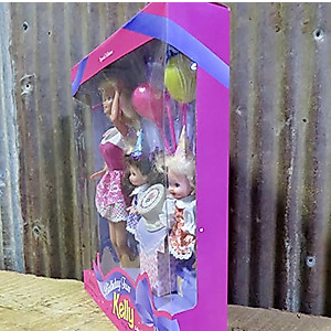 Barbie Birthday Fun KELLY Giftset Special Edition w Barbie, Kelly & Chelsea Dolls & Accessories (1996)