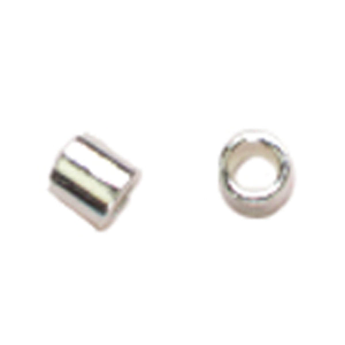 Cousin 2mm Sterling Silver Crimp Bead - 50pc