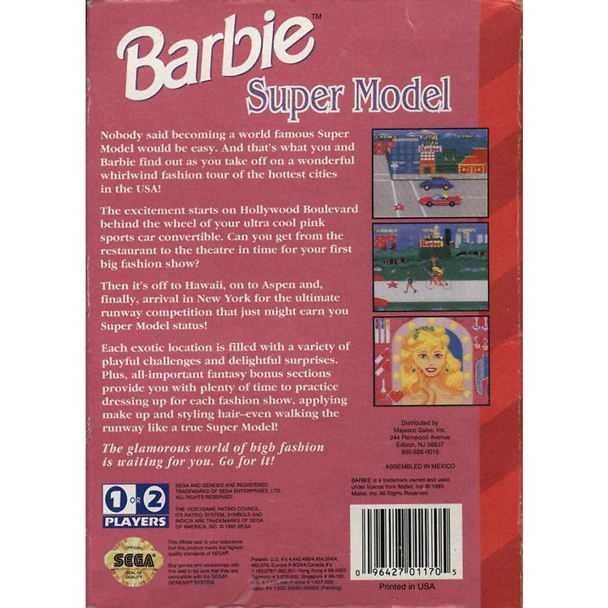 Barbie Super Model - Sega Genesis