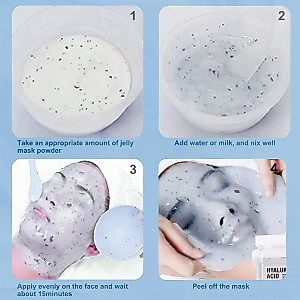 Lancity Jelly Mask Peel Off Face Masks SkinCare, Natural Gel Powder for Facial Mask, Professional hydrojelly Mask, Moisturizing & Hydrating for Wrinkles & Acne 23 Fl Oz